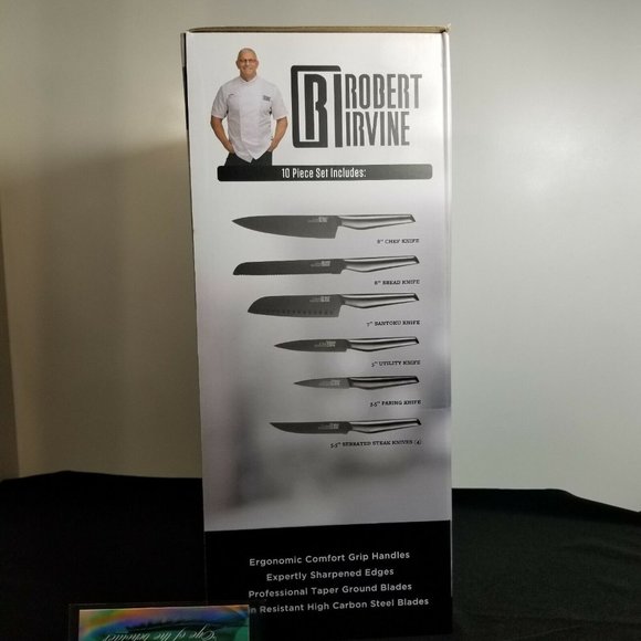 Robert Irvine | Dining | New Robert Irvine Pc Knife Set Black Nickel ...
